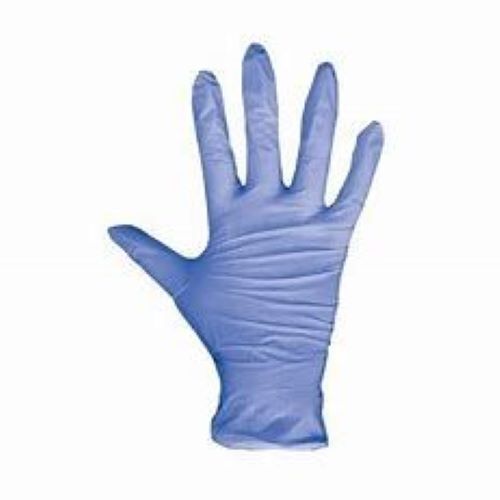Blue Vinyl Powder Free Gloves - Medium, Pkt 100 (Feelers)