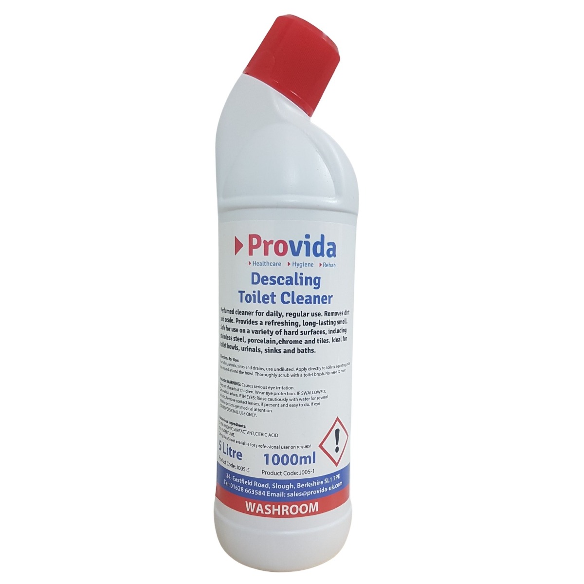 Chemical Essential - 4 in 1 Toilet Cleaner/Descaler/Sanitiser, 12x1Lt